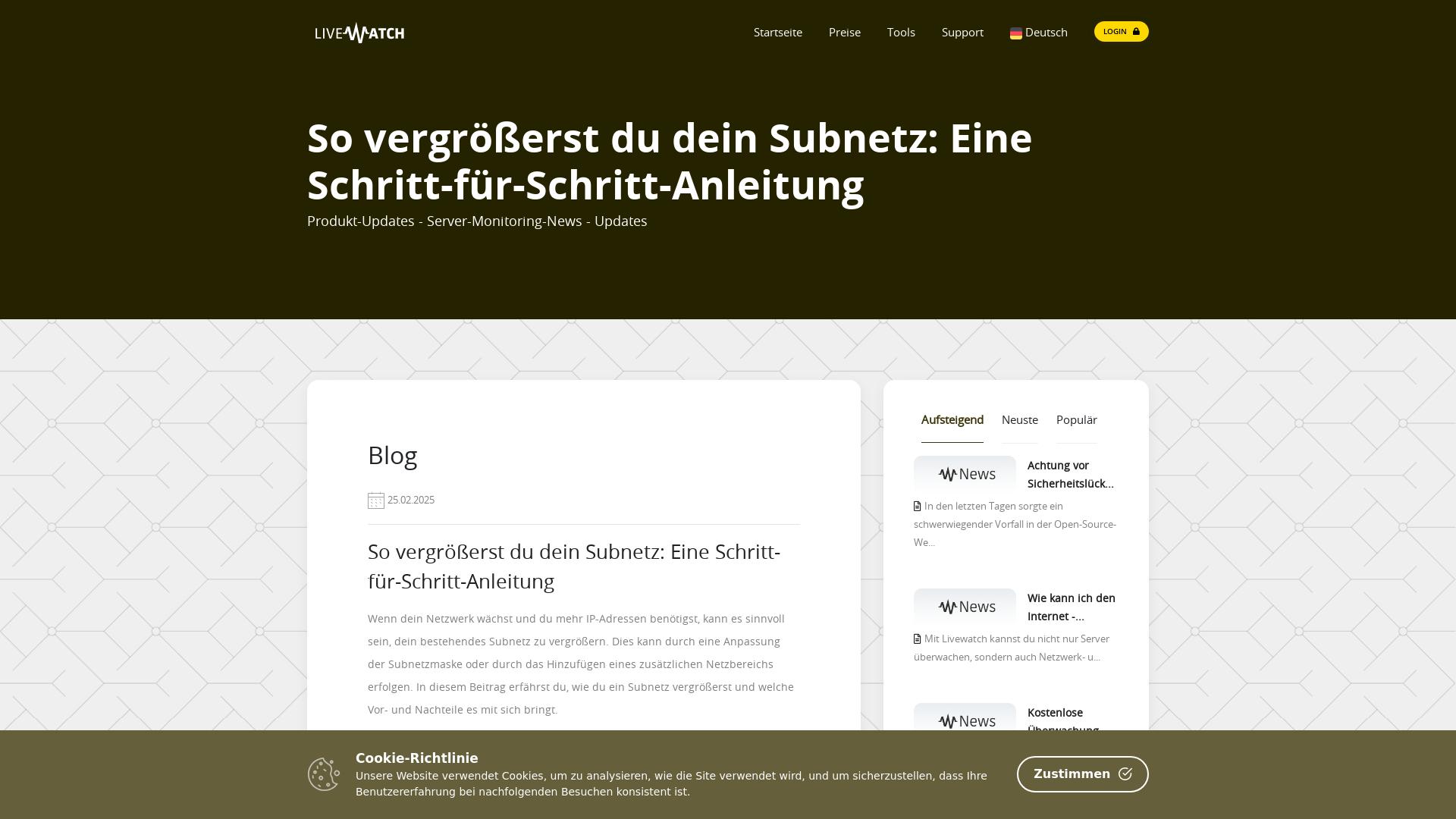 News - So vergrößerst du dein Subnetz: Eine Schritt-für-Schritt-Anleitung