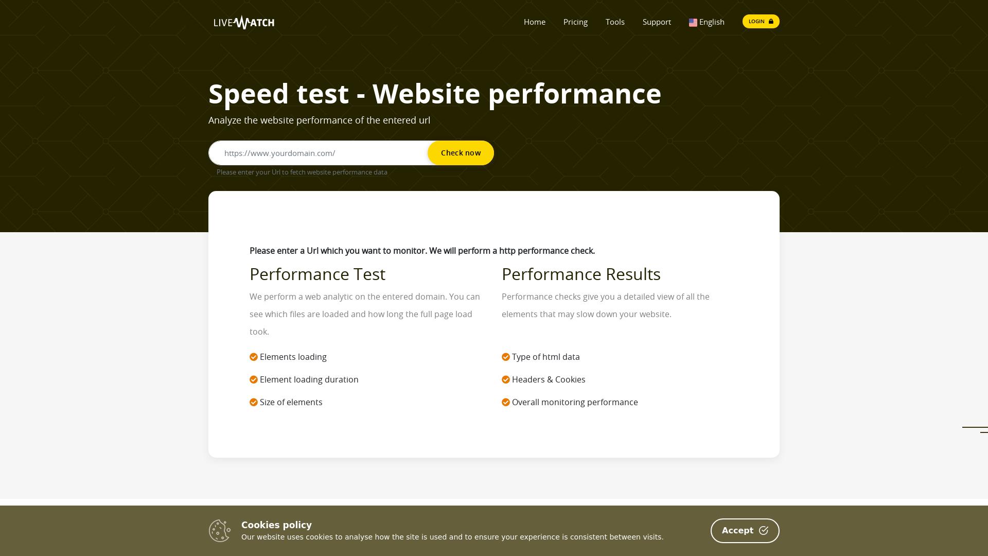 Website Speed Test - Performance Monitoring - Monitor performance